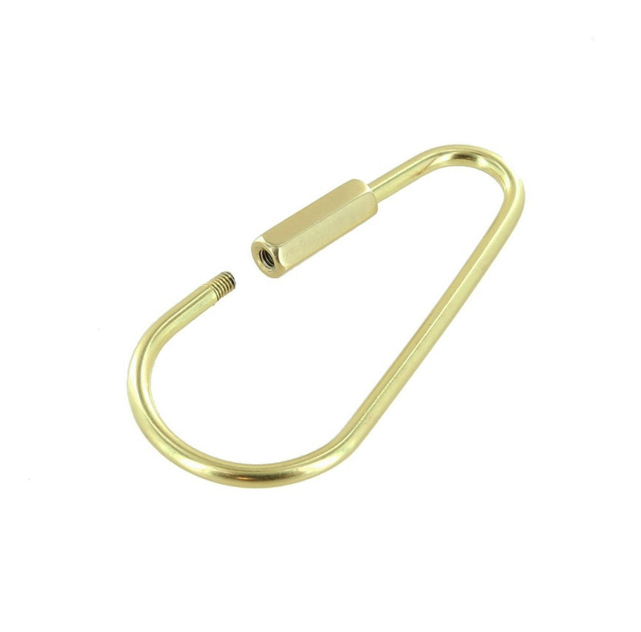 C5535 2 1/2" Natural Brass, Key Ring w/ Spring, Solid Brass-LL ...
