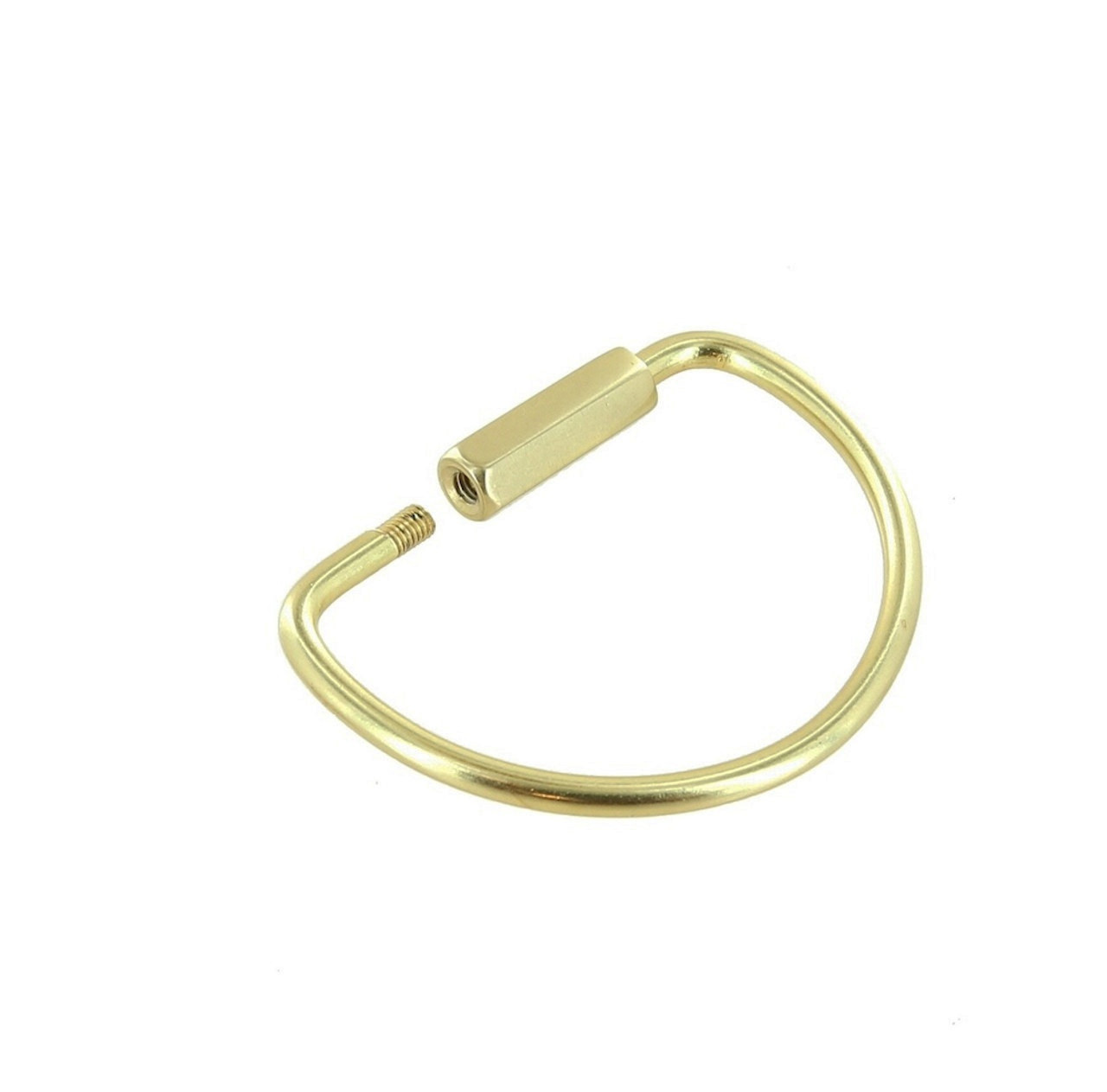 C5536 1 3/4" Natural Brass, Key Ring w/ Spring, Solid Brass-LL ...