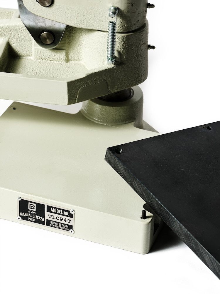 BG Manual Clicker Press w/ Swing Head, Gray, 4-Ton - Buckleguy.com