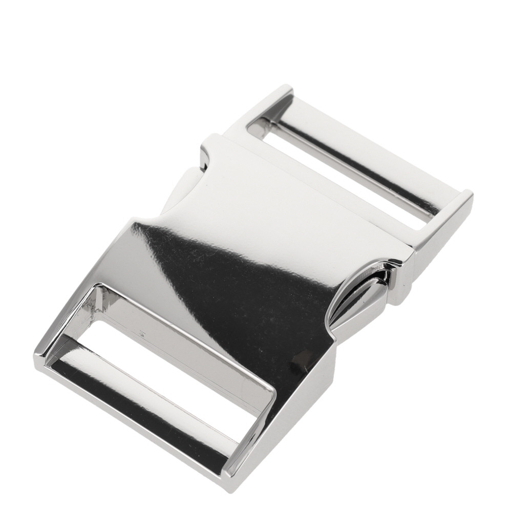 B9685 Nickel Plated, Side Release Buckle, Zinc - Buckleguy.com