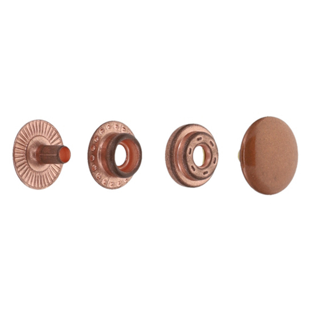 Line 20 / Line 24 Ring Socket Snap Fastener, Antique Copper, Solid ...