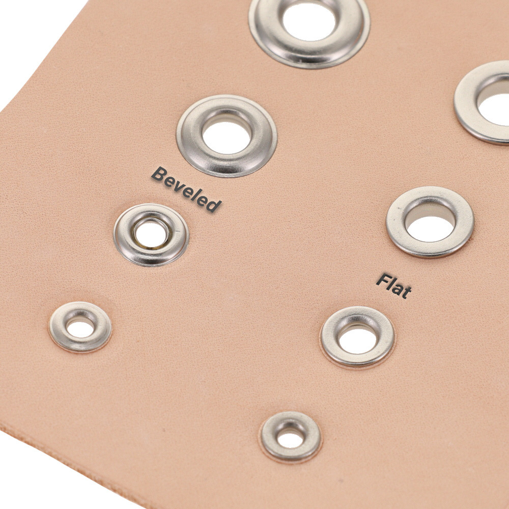 Grommet, Flat, Nickel Matte, Solid Brass-LL (100 sets per bag ...