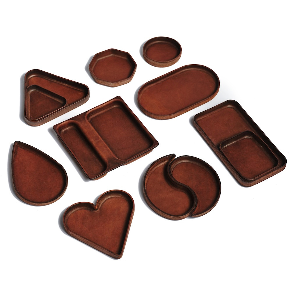 Leather Wet Mold DIY, Double Tray 7" x 7.5" Leather Tray, 3 pc Set ...