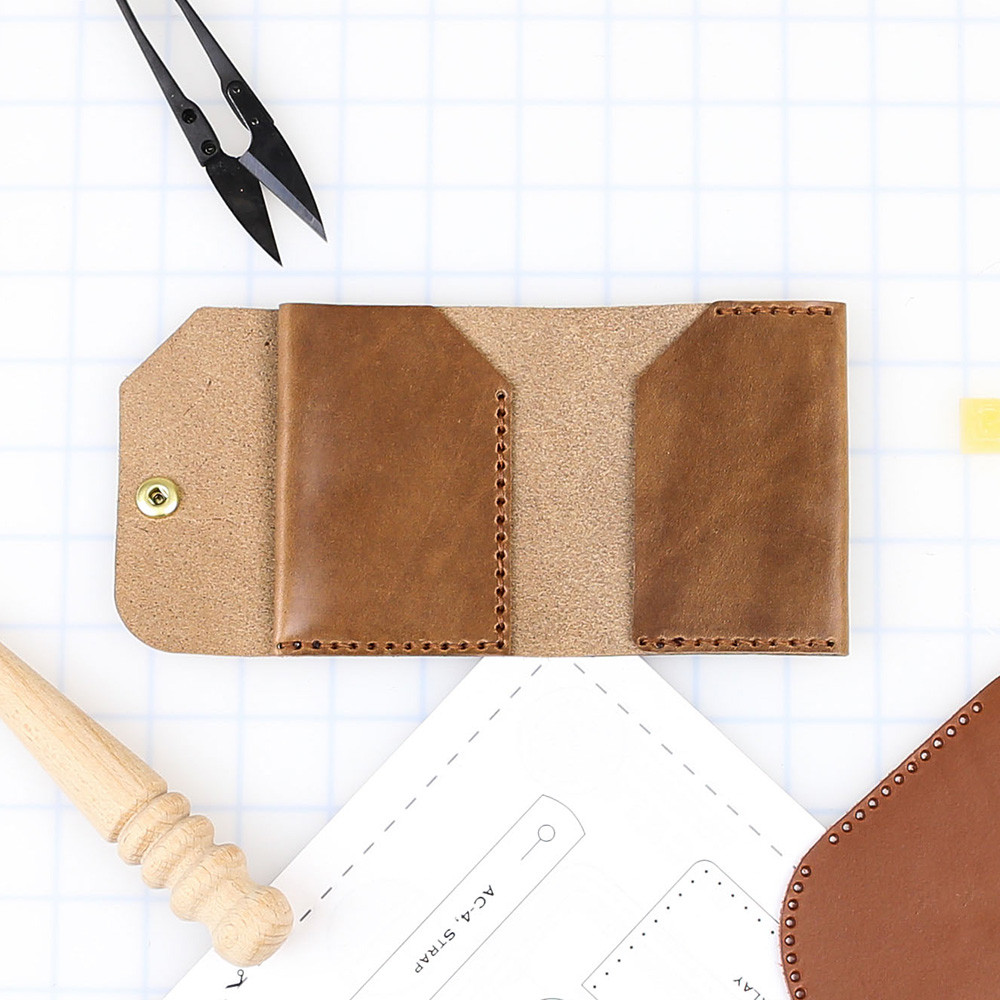 DIY Danesh, Samjung, Mini Trifold Wallet Leather Kit - Buckleguy.com