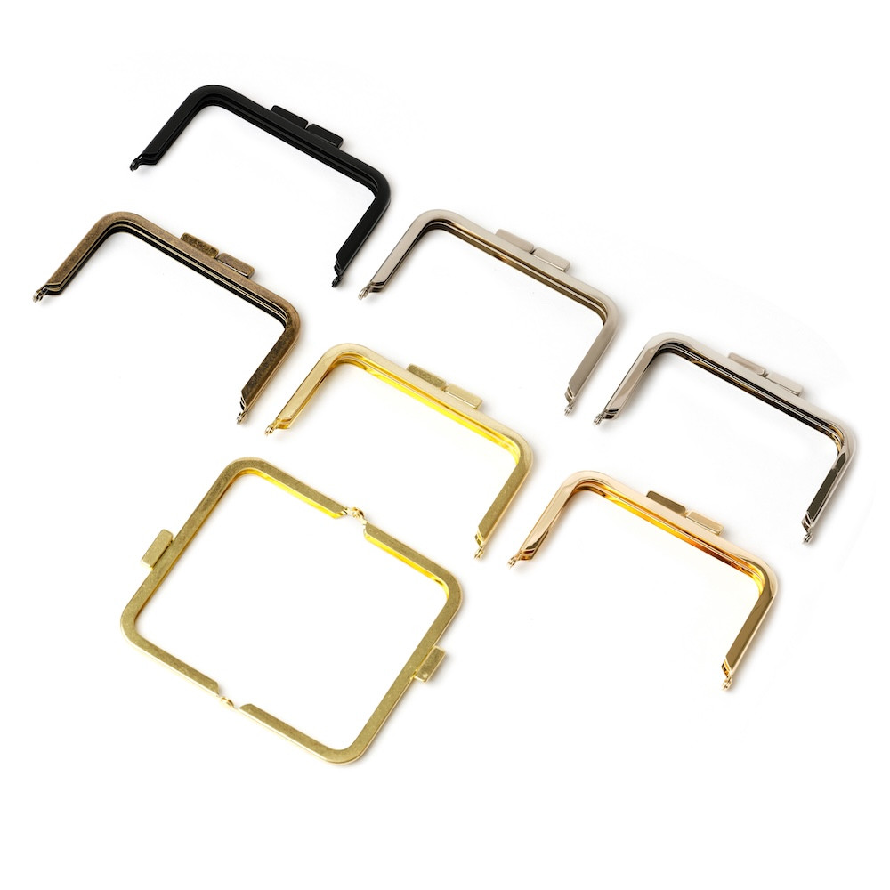 Metal Purse Frame, Square, Antique Brass - Buckleguy.com