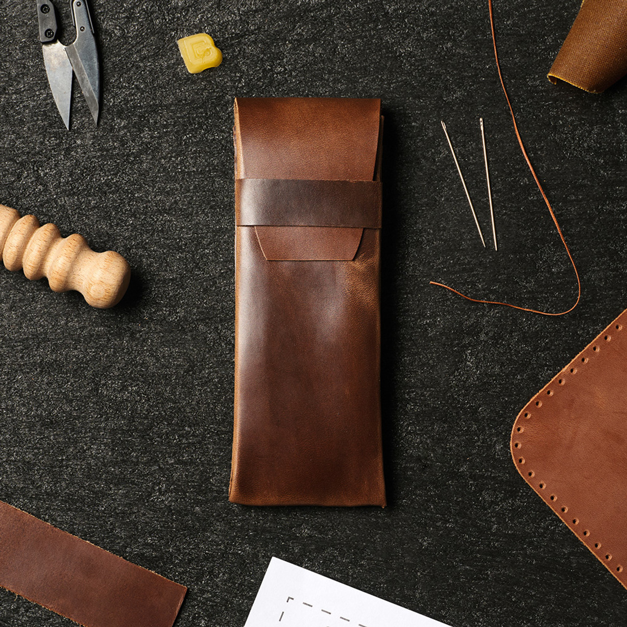 Danesh, Timekeep, Watch Case Leather Pattern, PDF Template - Buckleguy.com