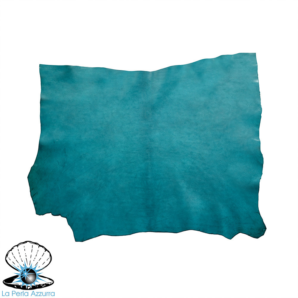 Conceria La Perla Azzurra, Missouri, Double Shoulder, Teal - Buckleguy.com
