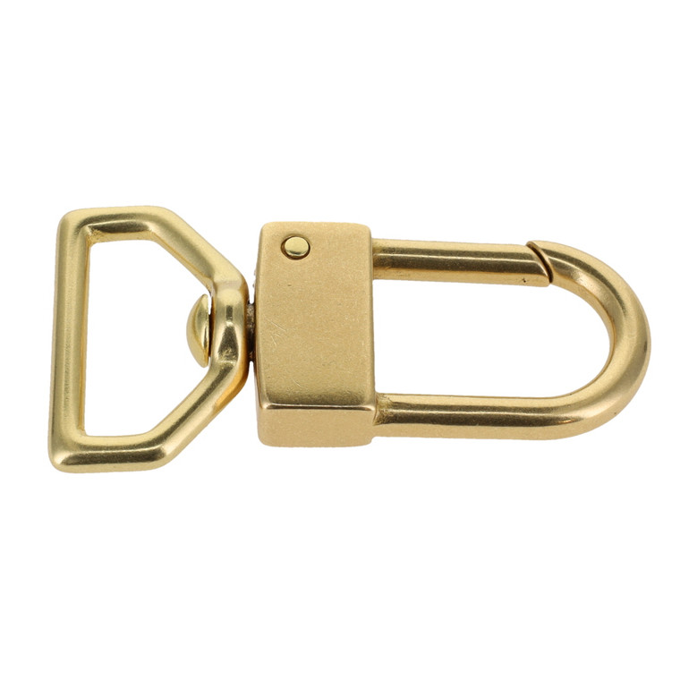 530 1" Natural Brass, Swivel Lever Snap, Solid Brass-LL - Buckleguy.com