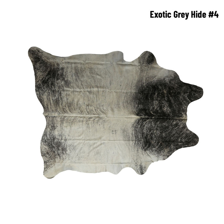 Hair On Hide Leather, Cowhide, Exotic Grey - Buckleguy.com