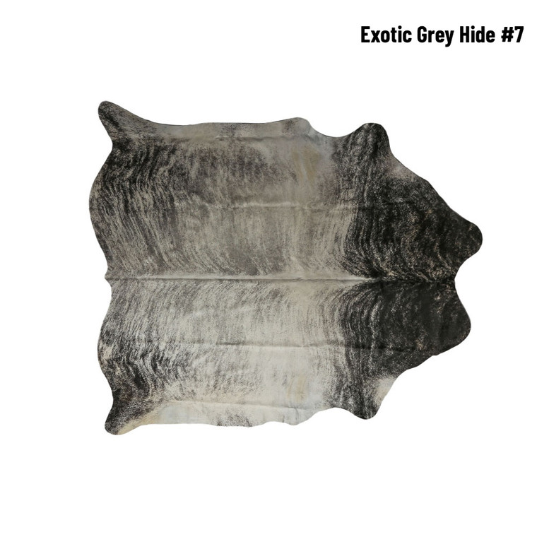 Hair On Hide Leather, Cowhide, Exotic Grey - Buckleguy.com