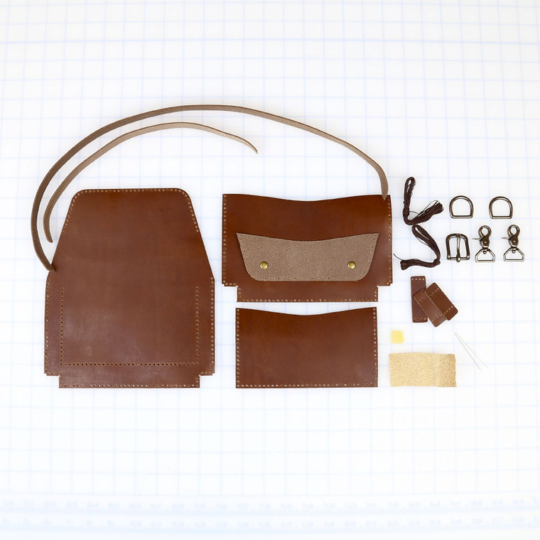 DIY Danesh, Loculi, Sling Bag Leather Kit - Buckleguy.com