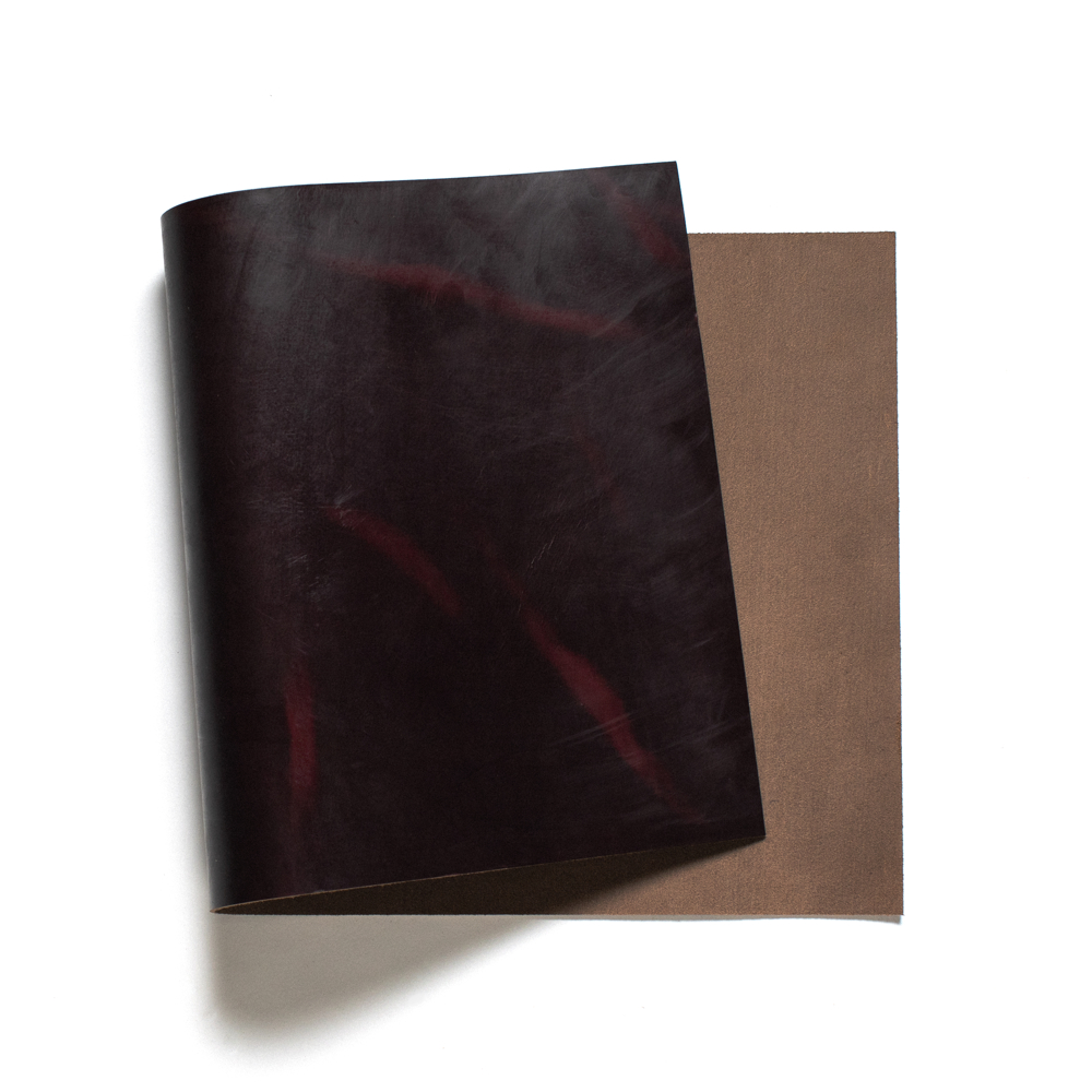 Horween Chromexcel Leather Panel Burgundy Buckleguy