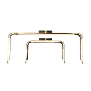 Metal Purse Frame, Square, Gold Plate - Buckleguy.com