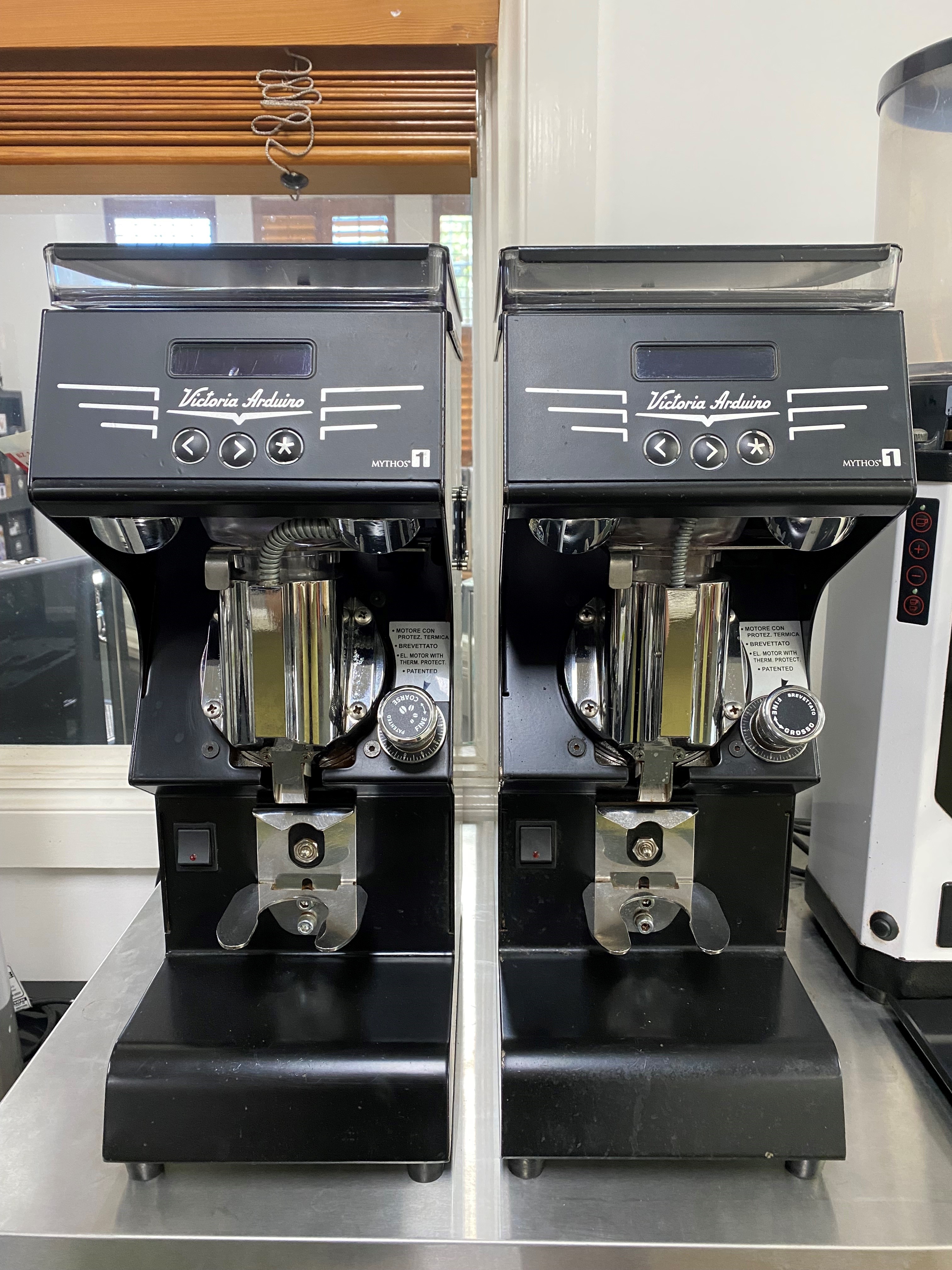 Two Victoria Arduino Mythos One REFURBISHED Second Hand Coffee Grinders ...