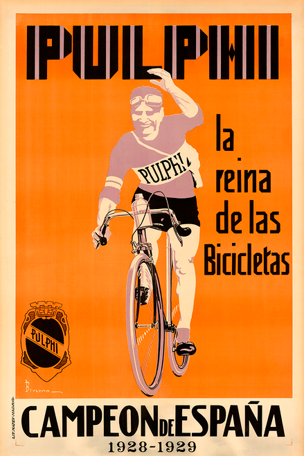 Rouxel & Dubois Vintage French Bicycle Poster by Misti