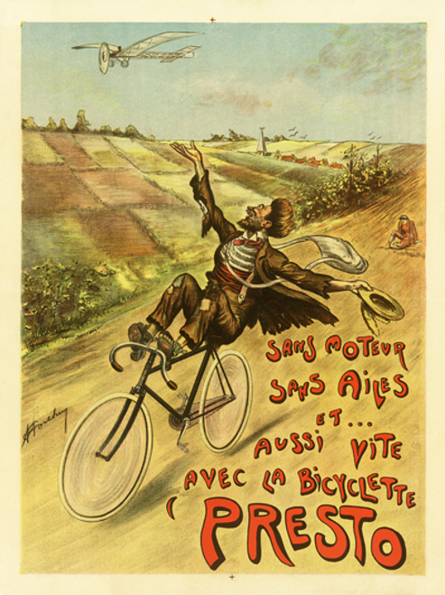 Rouxel & Dubois Vintage French Bicycle Poster by Misti