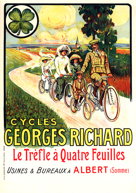 Georges Richard French Bicycle Poster Print by Fernand Fernel