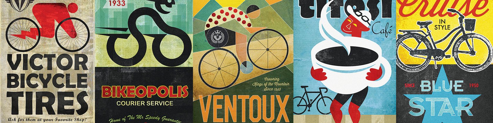 Vintage Bicycle Posters, Cycling Posters, Bicycle Art