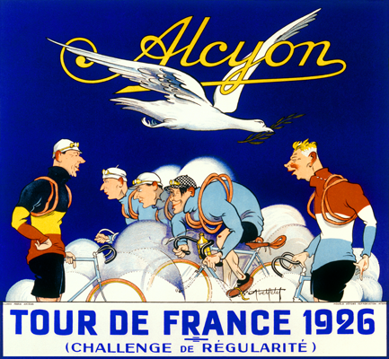 Alcyon TDF 1926 Vintage French Bicycle Poster