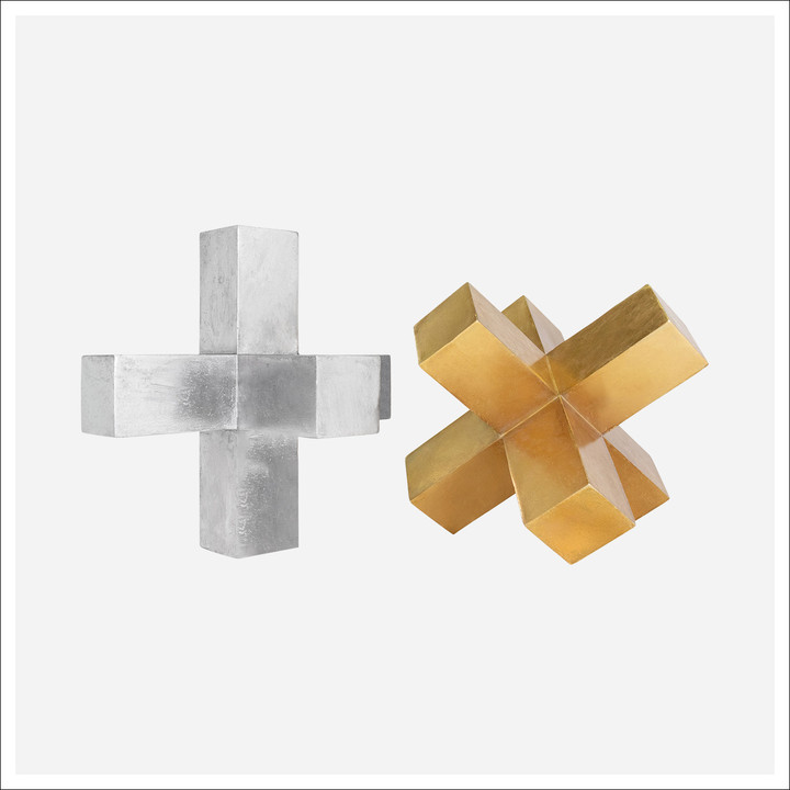 Noble Large Jacks | Metallic Resin Sculptures | Wholesale Home Decor ...