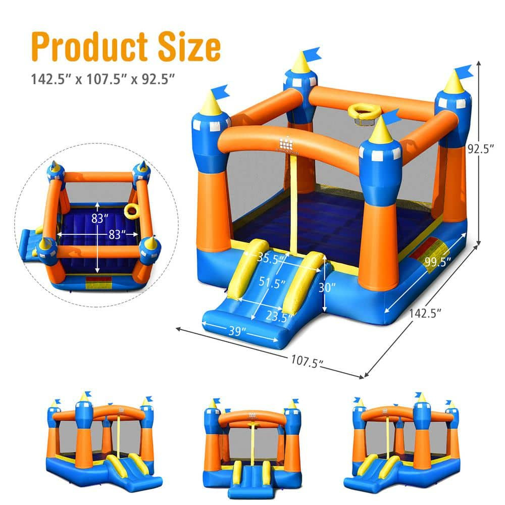 Inflatable Bounce House Kids Magic Castle with Large Jumping Area With ...