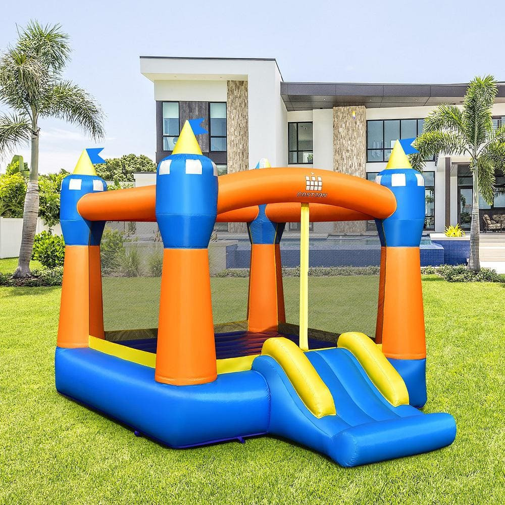 Inflatable Bounce House Kids Magic Castle with Large Jumping Area With ...