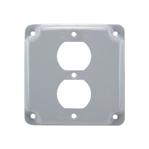4" Raised Duplex Receptacle Cover - Greschlers Hardware