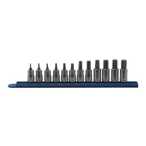 3/8" Drive - 12 Piece 2mm to 12mm Hex Bit Sockets Only - Greschlers ...