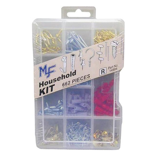 Assorted Household Fastener Kit (662 Pieces) - Greschlers Hardware