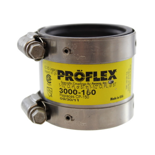 1-1/2" Proflex Shielded No Hub Coupling - Greschlers Hardware