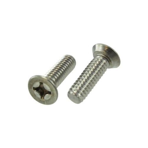 12/24 X 3/4" Stainless Steel Flat Head Phillips Undercut Machine Screws ...