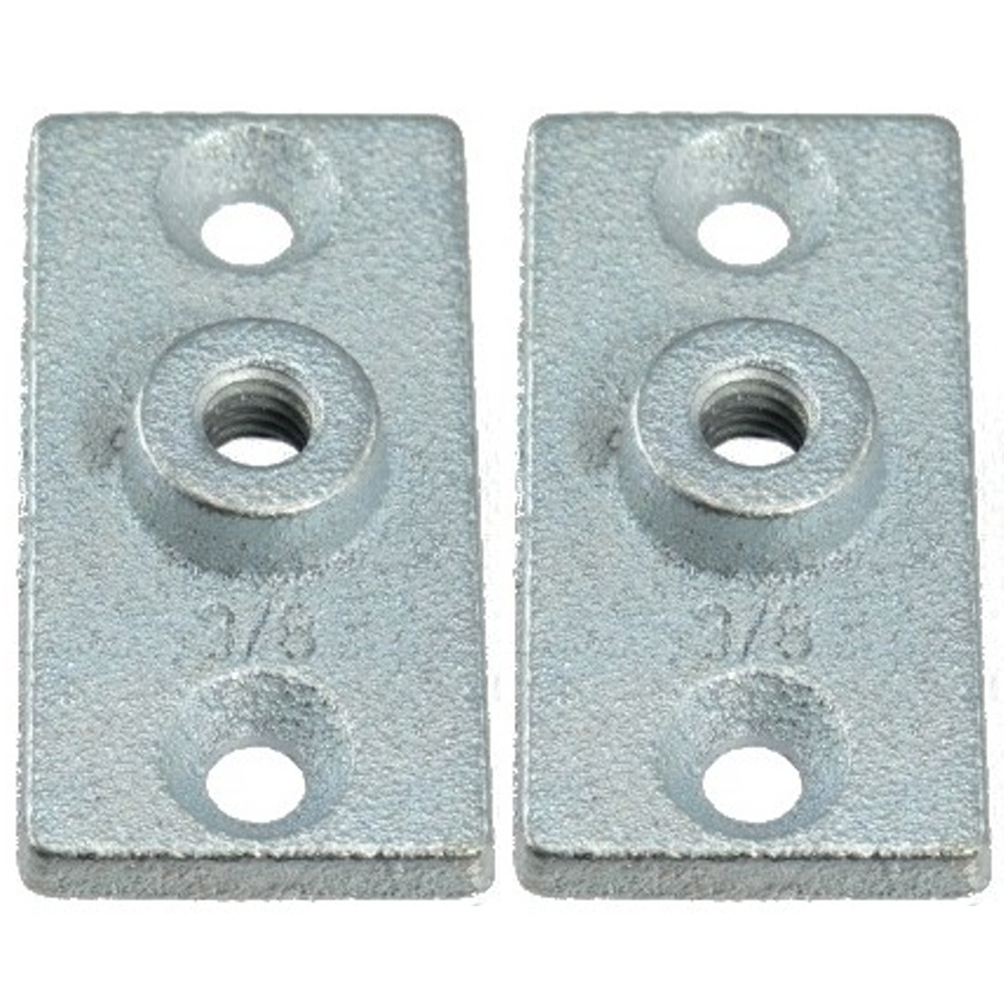 3/8"-16 X 1-5/16" X 2-5/8" Malleable Iron Rectangular Threaded Rod ...