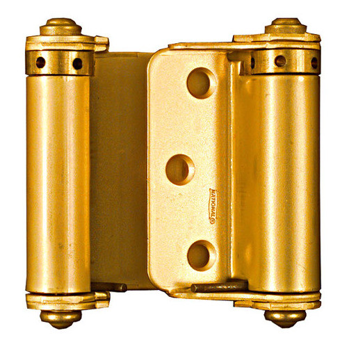 3" Brass Double Action Spring Hinges (Pack of 2) - Greschlers Hardware