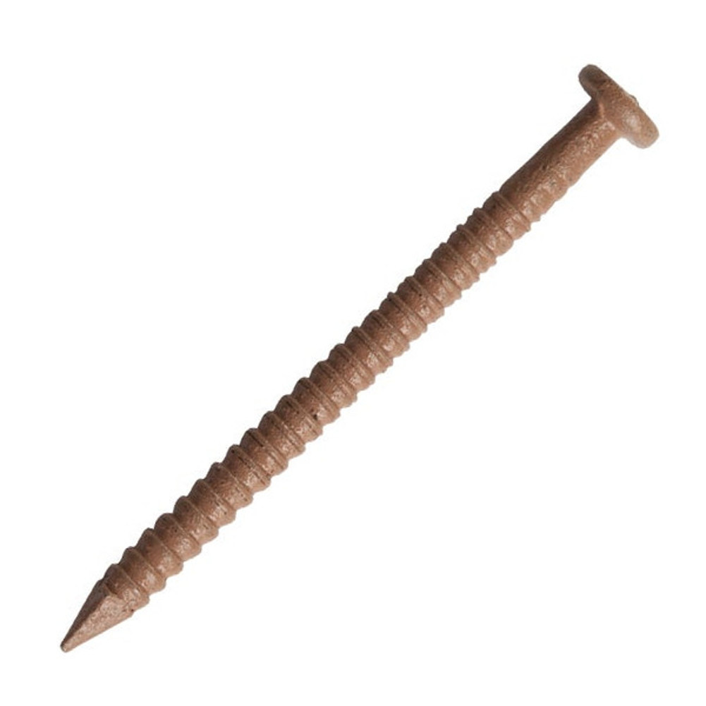 1" Brown Ring Shank Panel Board Nails (6 oz. Pack) - Greschlers Hardware