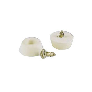 7/8" White Screw Bumpers (Pack of 4) - Greschlers Hardware
