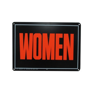 10" X 14" "Women" Metal Sign - Greschlers Hardware