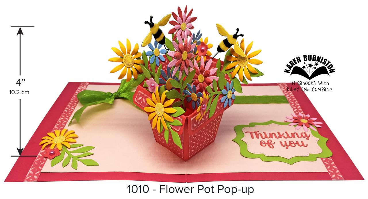 Flower Pot Pop-Up Die Set - KB Riley LLC