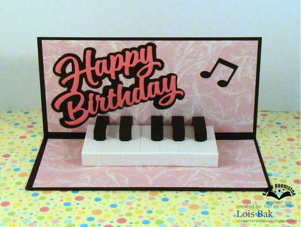 Piano Keys Pop-up - KB Riley LLC