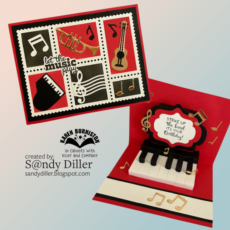 Piano Keys Pop-up - KB Riley LLC