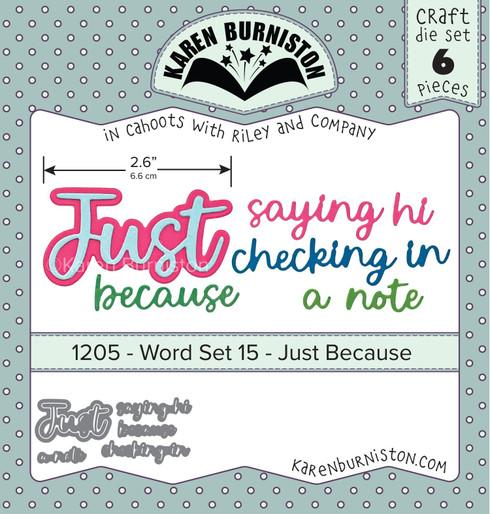 Word Set 15 - Just Because - KB Riley LLC