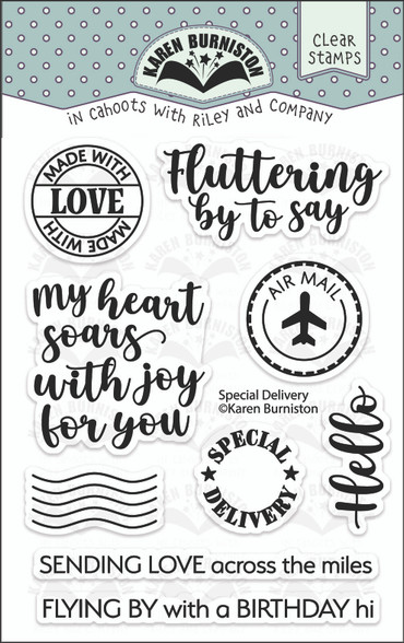 Special Delivery clear stamps - KB Riley LLC