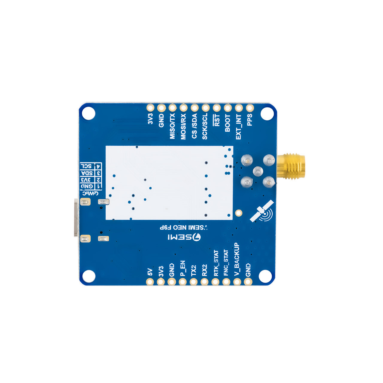 Buy ZED-F9P Dual-band GNSS RTK SMA Modem at Best Price | 7semi