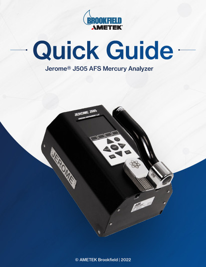 Jerome J505-Mercury Vapor Analyzer - AMETEK Brookfield North America