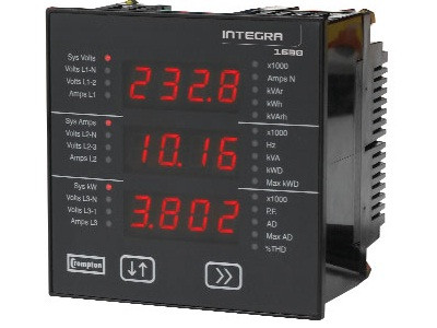 Crompton Integra 1563, 3 Phase/3 Wire; 45-65Hz - Input Voltage 100-240V ...