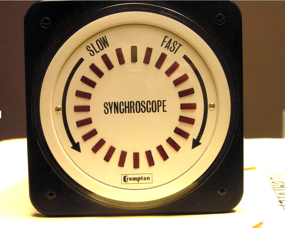 Crompton 077-14D, Synchroscope (Synchro Check Relay & 360 Degree LED ...