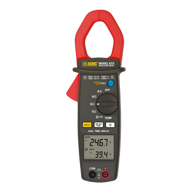AEMC Clamp-on Meter Model 675