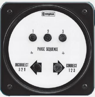 Crompton 077 AC PHASE SEQUENCE INDICATORS ( Switchboard ) 077-12P ...