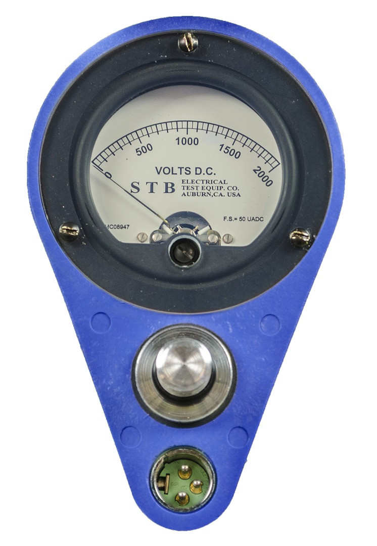 STB 0-2000V DC Voltmeter with Extension Probe & 10 Ground Lead 50100-G ...