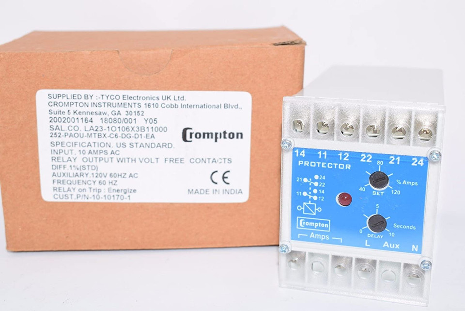Crompton 256-PLDU-PQBX-C6 - TRANSDUCER SYNCHRO-CHECK RELAY WITH DEAD ...