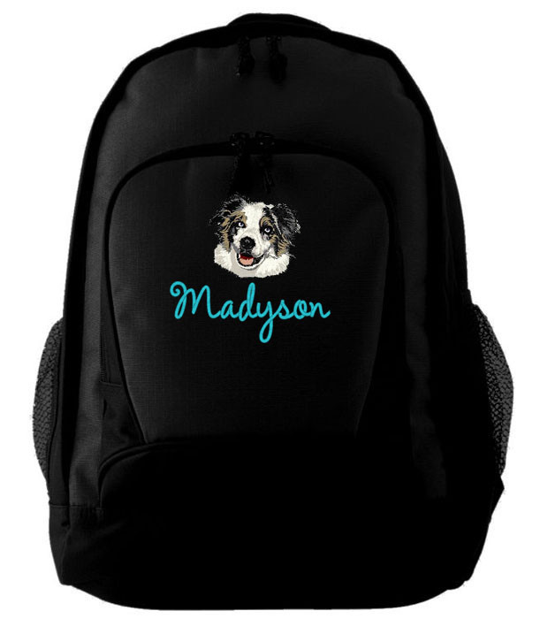 Personalized Australian Shepherd Backpack